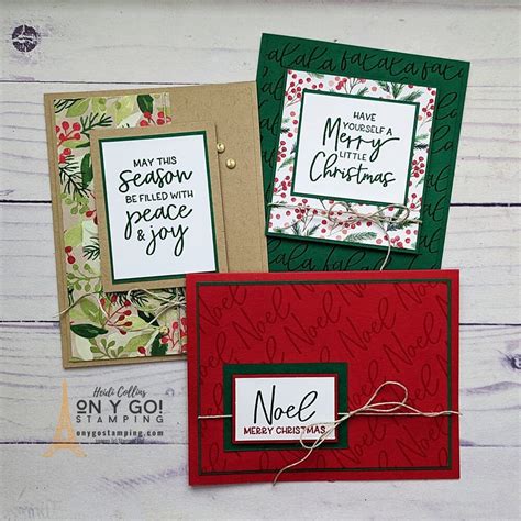 Quick And Easy Handmade Christmas Cards With The Framed And Festive Stamp