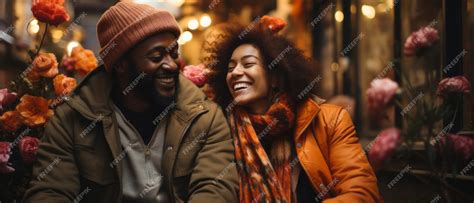 Premium Ai Image African Lovers In A Close Embrace Generative Ai