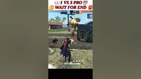 Free Fire 1 Vs 3 🔥 Short Mp 40 God 🎯level 🤯haed Only Red 💯