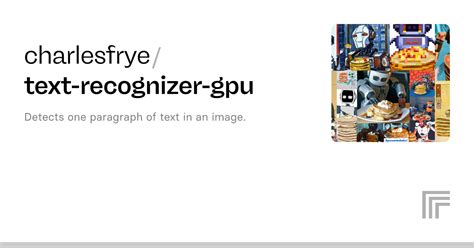 Examples Charlesfrye Text Recognizer Gpu Replicate
