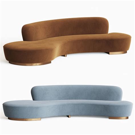 Serpentine Sofa Vladimir Kagan 3d Model Cgtrader