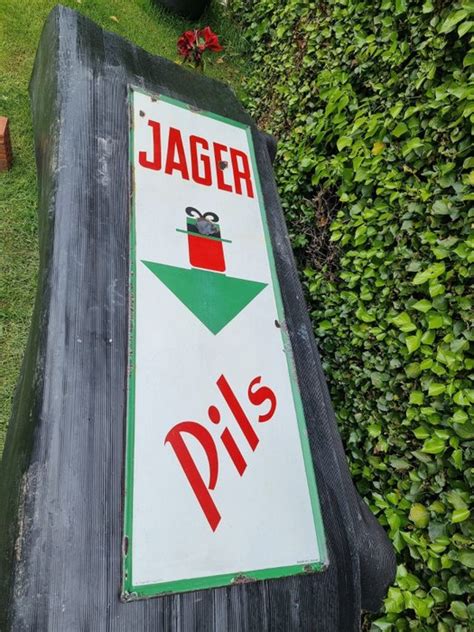 Jager Pils Emaillerie Belge Emaille Bord Emaille Catawiki