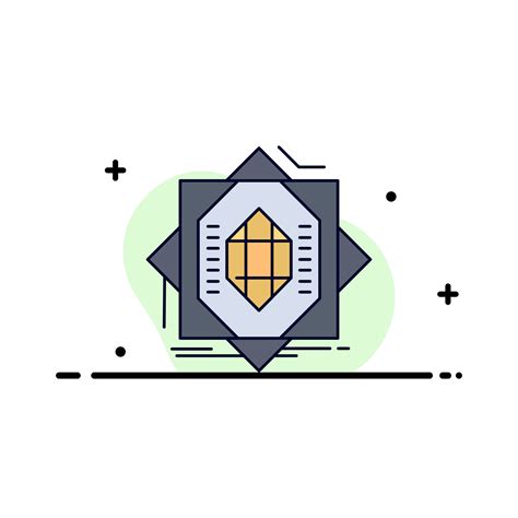 Abstract Core Fabrication Formation Forming Flat Color Icon Vector