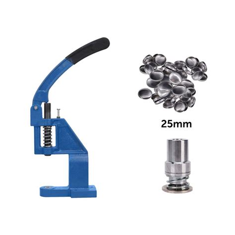 Blue Machine Button Covering Press Including Button Covering Die Set