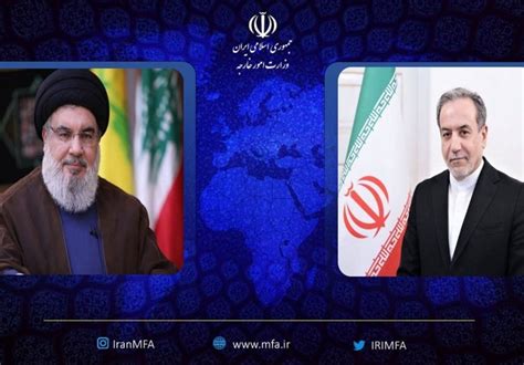 عراقچی شهادت ابراهیم عقیل را به سیدحسن‌ نصرالله تسلیت گفت تسنیم