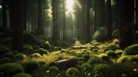 Forest Tree Trunks Powerpoint Background For Free Download Slidesdocs