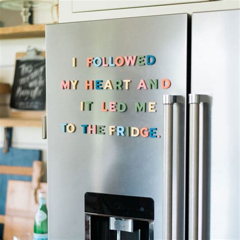 Modern Rainbow Fridge Magnet Letters The Type Set Co
