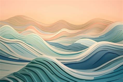 Premium Ai Image Abstract Colorful Waves Flows