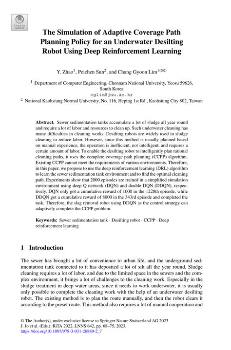 Pdf The Simulation Of Adaptive Coverage Path Planning Policy For An