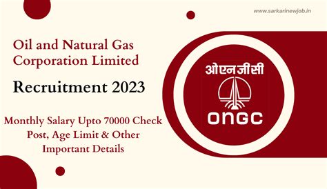 Ongc Recruitment 2023 Monthly Salary Upto 70000 Check Post Age Limit