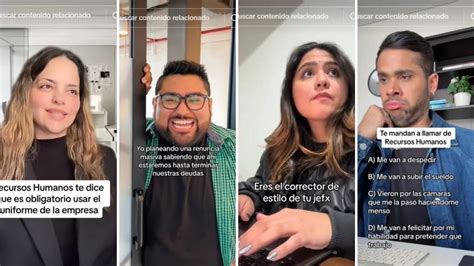 Te sientes identificado Ellos son los tiktokers que muestran cómo es la vida laboral mediante
