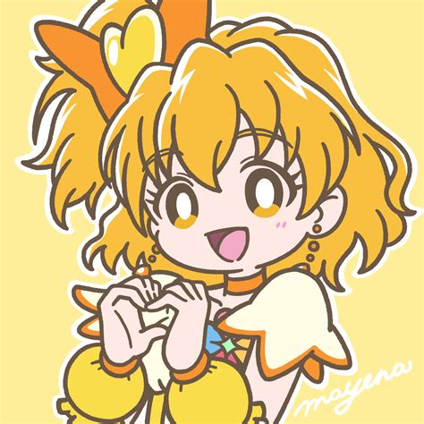 Yamabuki Inori And Cure Pine Precure And 1 More Drawn By Mayena