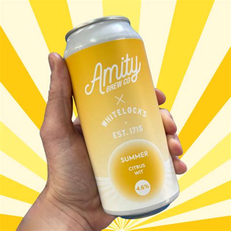 Summer 2024 Amity Brew Co X Whitelocks Citrus Wit 46 440ml Can