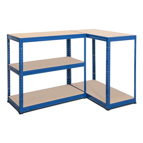 4x Storalex Vrs Industrial Shelving Units 2130mm High 200280kg Blue