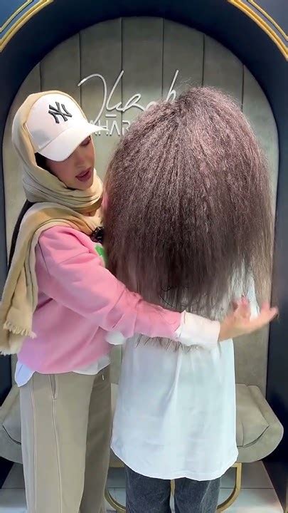 جادوی صاف کردن موهای فر 💇‍♀️ از فر به لَخت در چند لحظه یعنی دوامش