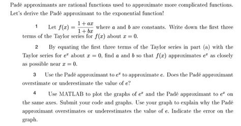 solved padé approximants are rational functions used to