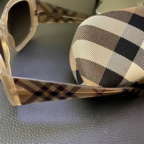 Burberry Sunglasses Beige Monotone Color Oversized Depop