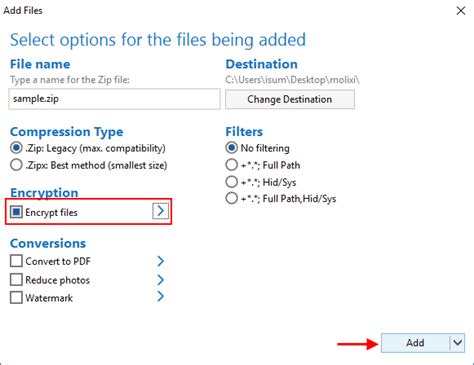 How To Create A Password Protected Zip Archive File