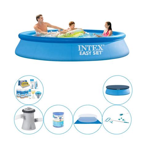 Intex Easy Set Ronde 305x61 Cm Piscine Avec Accessoires Leroy Merlin