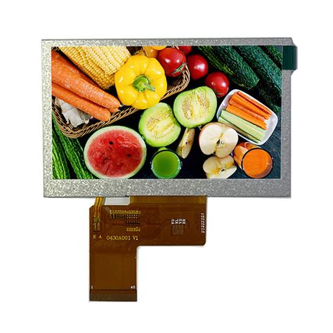 Ili6485a Parallel Lcd Display 43 Inch Resistive Touch 350 Bright Tft