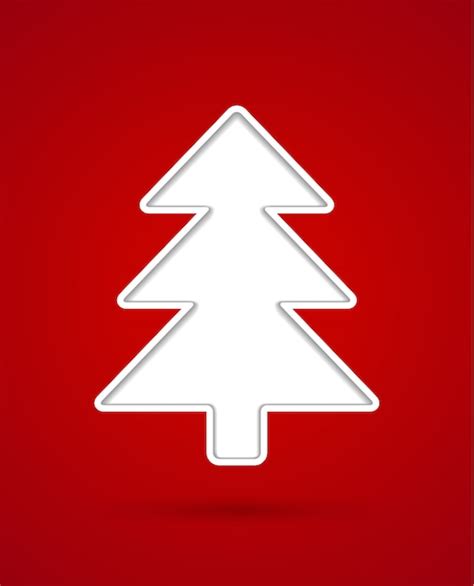 Premium Vector Cut Out Christmas Tree