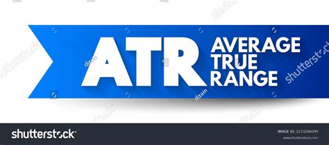 Atr Media True Range Indicador Vector De Stock Libre De Regalías