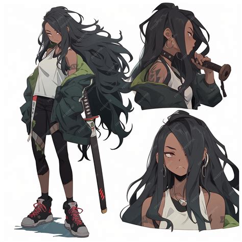 Premium Photo Anime Character Concept Art