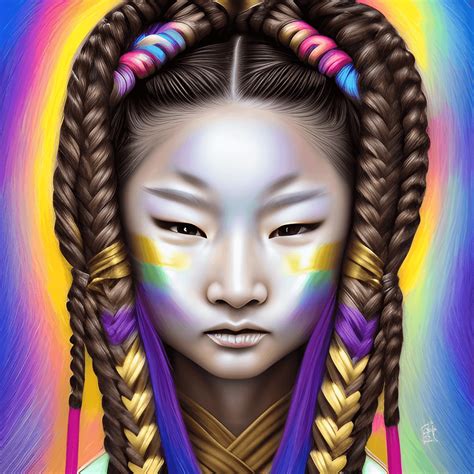 Stunning Rendition Of A Whimsical Ninja Assassin Japanese Warrior