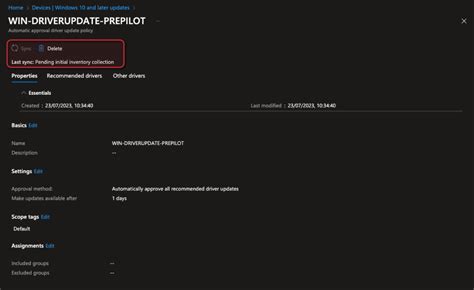 Get Started With Intune Driver Update Management Modern Device Management