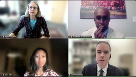 We Are Very Grateful To Dr Prashanth Parameswaran And Elina Noor For Joining Us Yesterday To