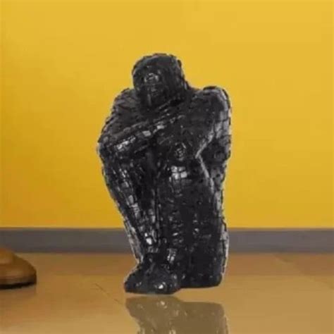 Polyresin Thinking Man Home Decorative Showpiece Packaging Type Foam
