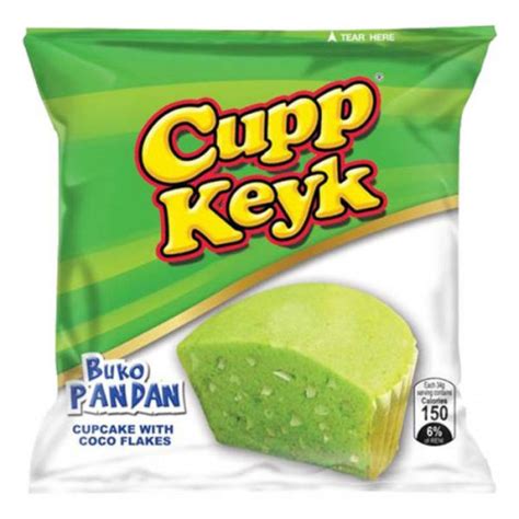 Cupp Keyk Buko Pandan Cupcakes 340gm