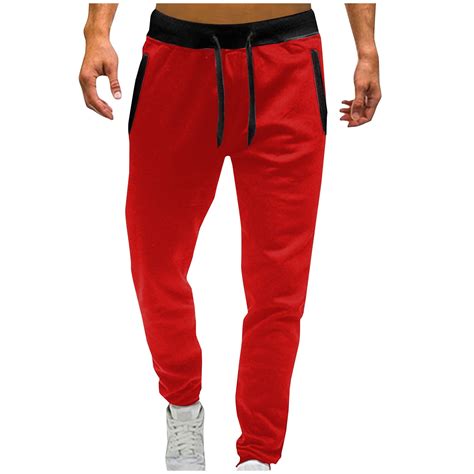 Joggers Pants For Men With Pockets Casual Drawstring Slim Leg Cargo
