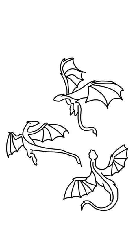 Dragons In 2023 Simple Dragon Drawing Line Art Drawings Easy Dragon