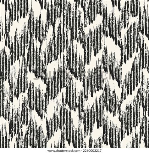 Monochrome Ikat Textured Herringbone Pattern Stock Vector Royalty Free 2260003217 Shutterstock