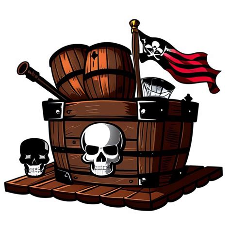 Premium Ai Image Pirate Treasure