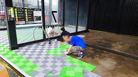 셀프세차장 7베이 스마트 바닥재 진짜 하루 만에 시공 가능할까 네이버 블로그