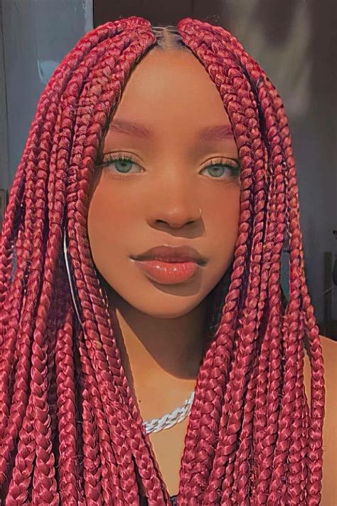 Explore The Magical World Of Red Box Braids 50 Braided Hairstyles