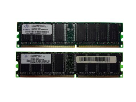 NANYA PC3200 DDR 1GB 2x512MB 400MHz 141448 10782060950 Oficjalne