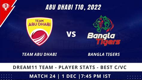 TAD Vs BT Dream11 Prediction Player Stats Fantasy Top Pick