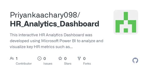 Github Priyankaachary098hranalyticsdashboard This Interactive Hr