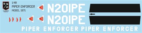 Piper Enforcer Model 1971 Conversion Set For Eduard Kit P 51d 1 48 S Halberd Models