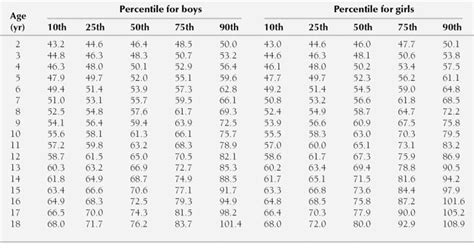 Waist Circumference Chart By Age