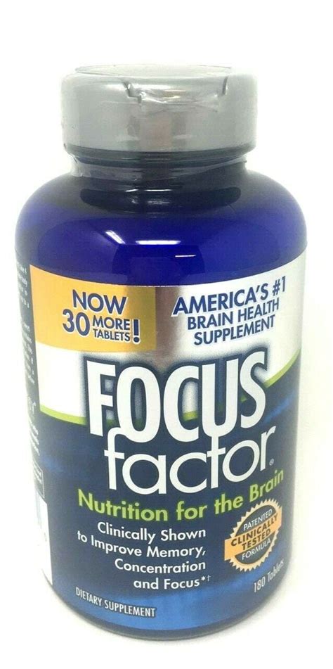 Focus Factor Brain Health Memory Dietary Supplement Now With 180