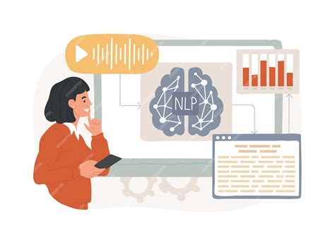 Premium Vector Text Data Analysis With Nlp Abstract Concept Vector Illustration Data Analysis