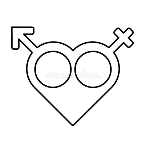 Equal Male Female Sex Equality Balance Stock Vector Illustration Of