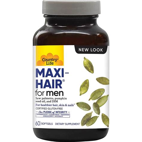 Country Life Maxi-Hair for Men 60 Softgels | Bigvits UK