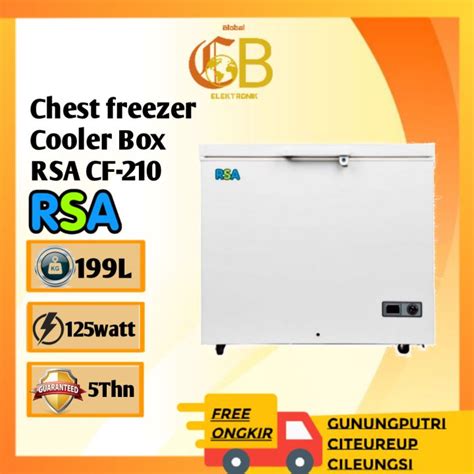 Chest Freezer Rsa Cf Box Freezer Rsa Liter Lazada Indonesia