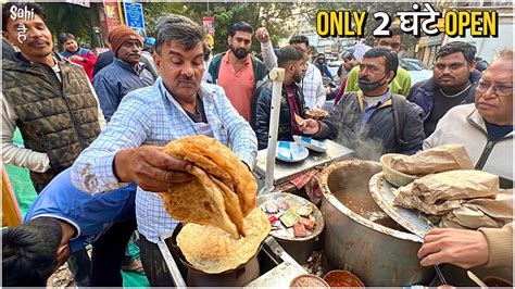 Delhis No 1 Oil Free Chole Bhature Street Food India Kulhad Chole