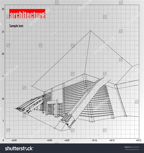 Architecture Grid Blueprint Background Sample Stock Vector Royalty Free 620794919 Shutterstock